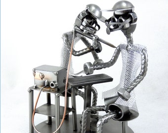 METAL SCULPTURE 100% Handmade Gift Idea Made With Mechanical | Etsy