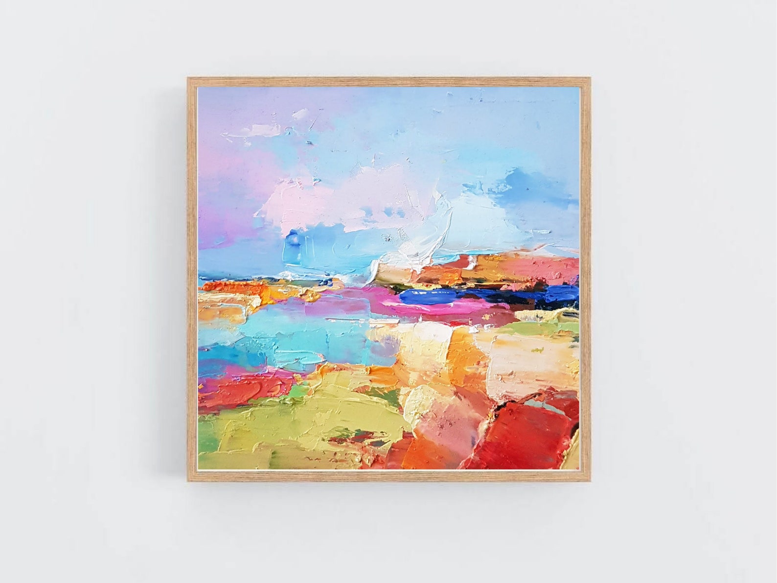 Sunrise Beach Original Oil Painting on Canvas Abstract - Etsy
