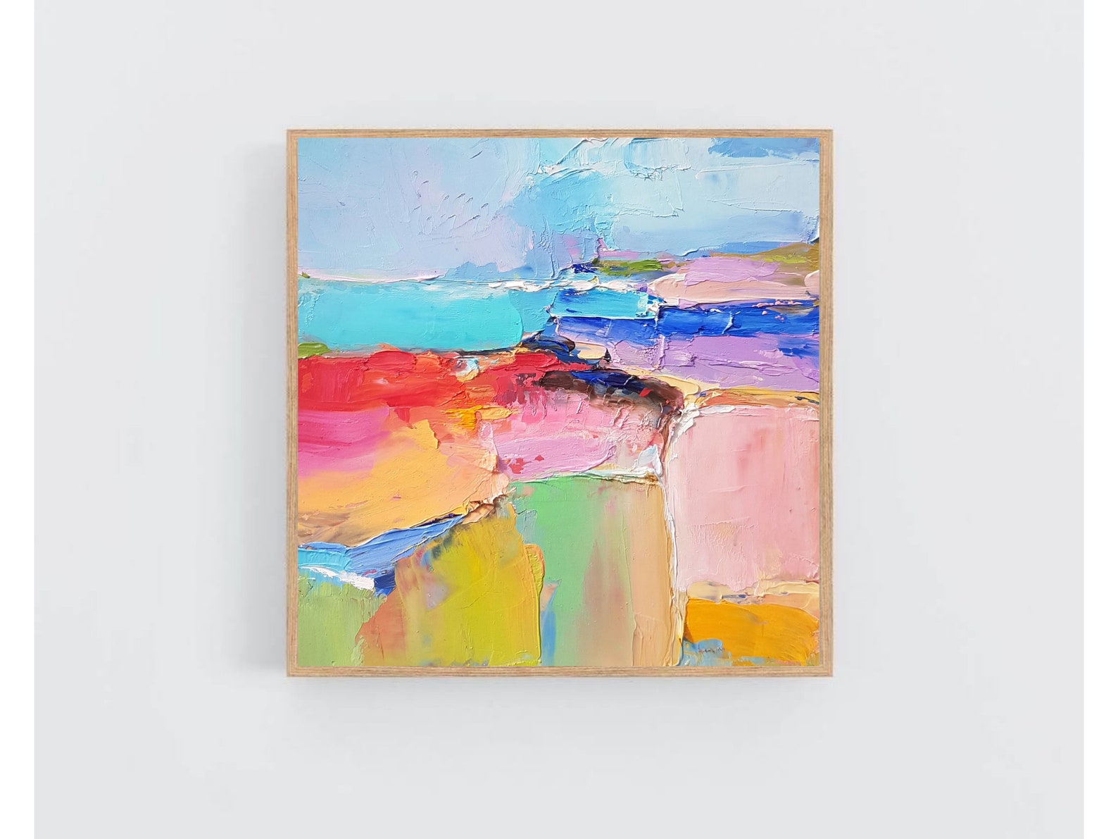 Abstract Landscape Large Original Oil Painting on Canvas 3d - Etsy