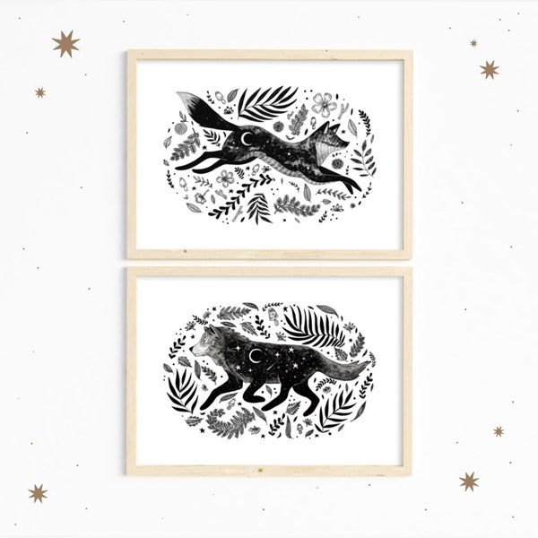 Wolf Fox - Etsy