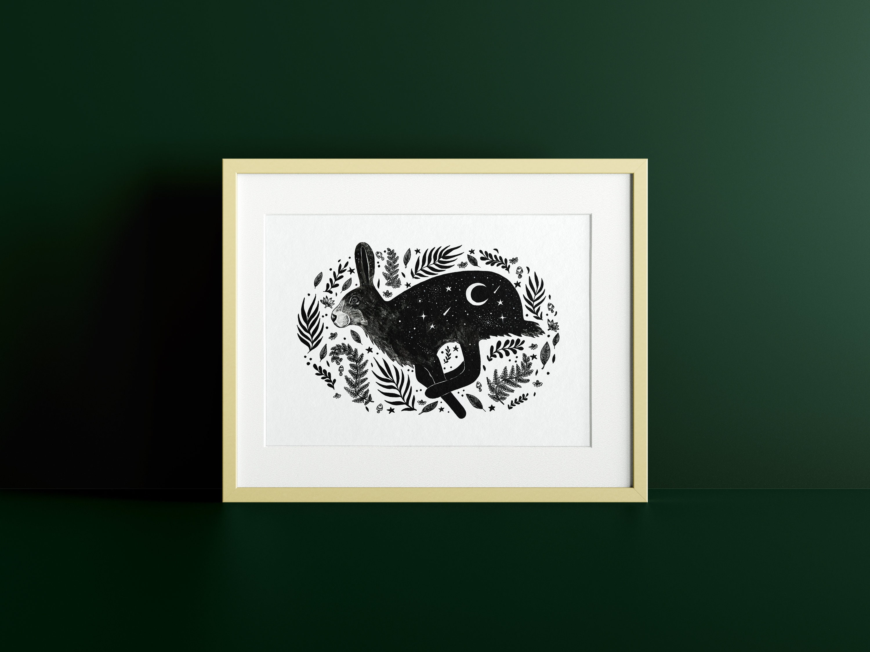 Hare print Rabbit print Rabbit artwork Bunny print Nature | Etsy