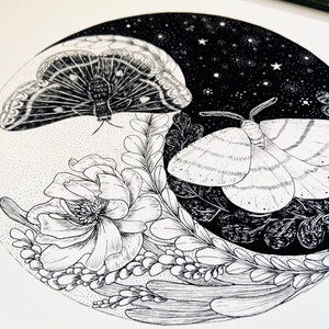 Yin Yang Print, Yin Yang Poster, Black and White Yin and Yang Print ...