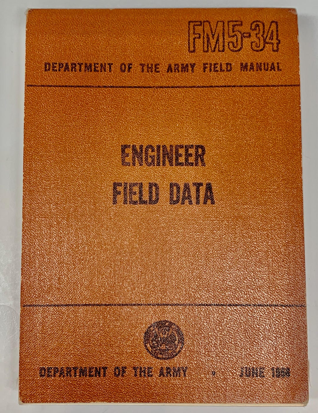 US Army FM5-34 Field Manual, Engineer Field Data, 1956 - Etsy