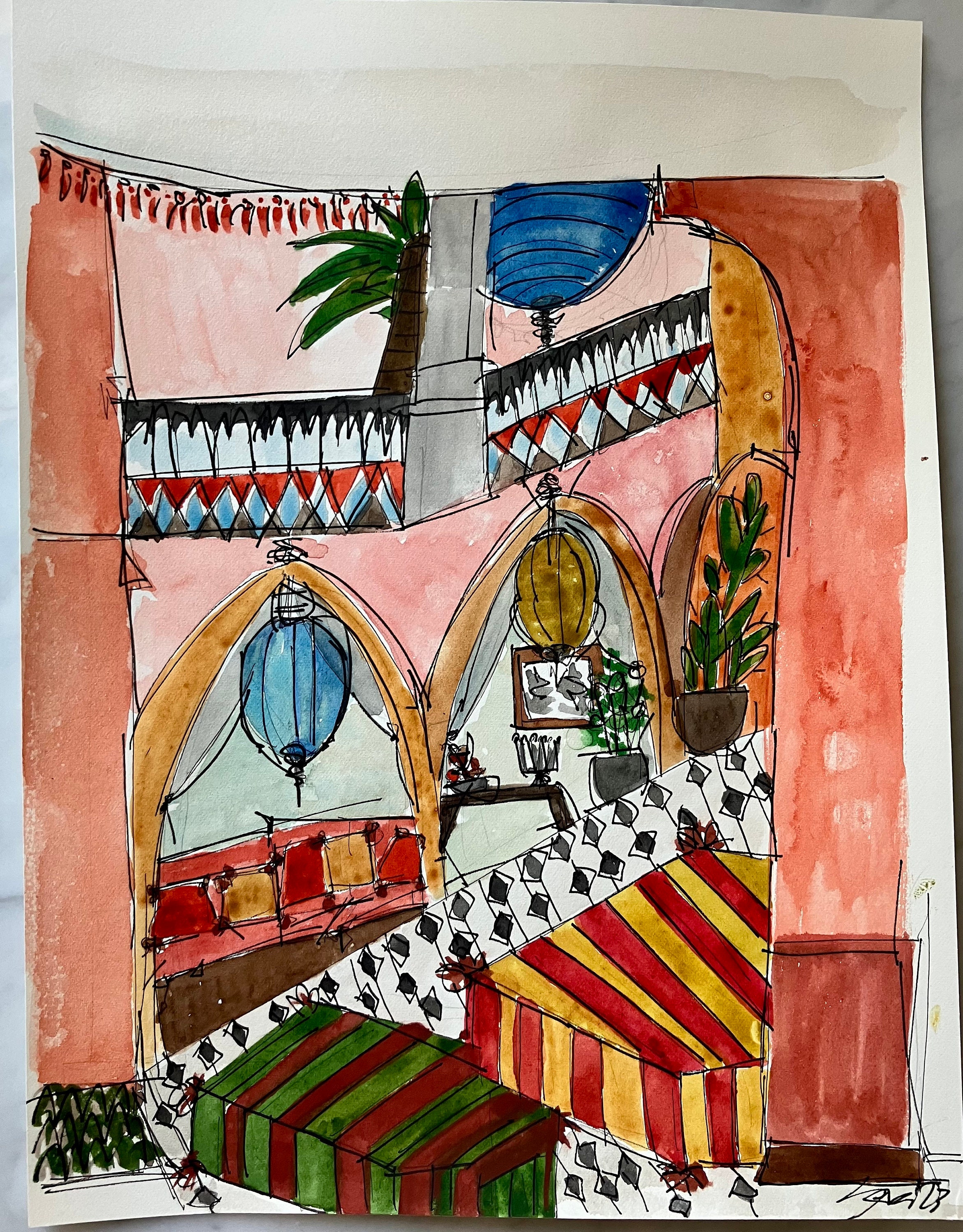 RIAD JEEMA, Marrakech Riad, Moroccan Wall Art, Marrakech Hotel ...