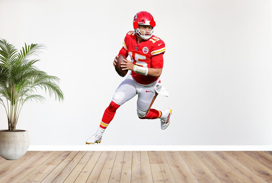 Patrick Mahomes | Kansas City Chiefs Large Removable Wall Decal Sticker ...