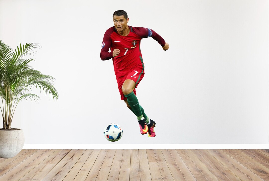 Cristiano Ronaldo Portugal Large Removable Wall Decal Sticker - Etsy