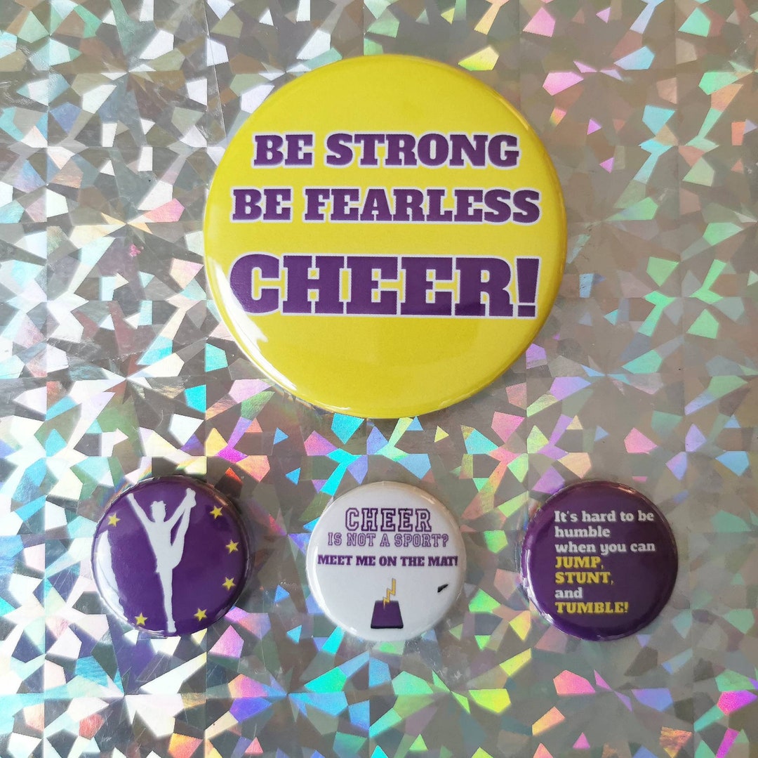 Cheerleading Enamel Pin Badges Wear Your Cheer Pride Be - Etsy