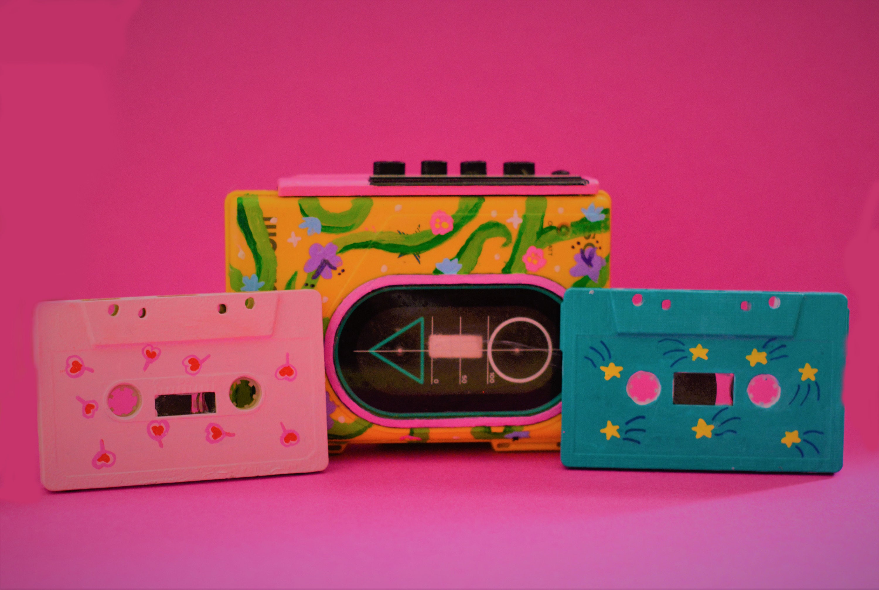 Vintage Painted Walkman | Etsy