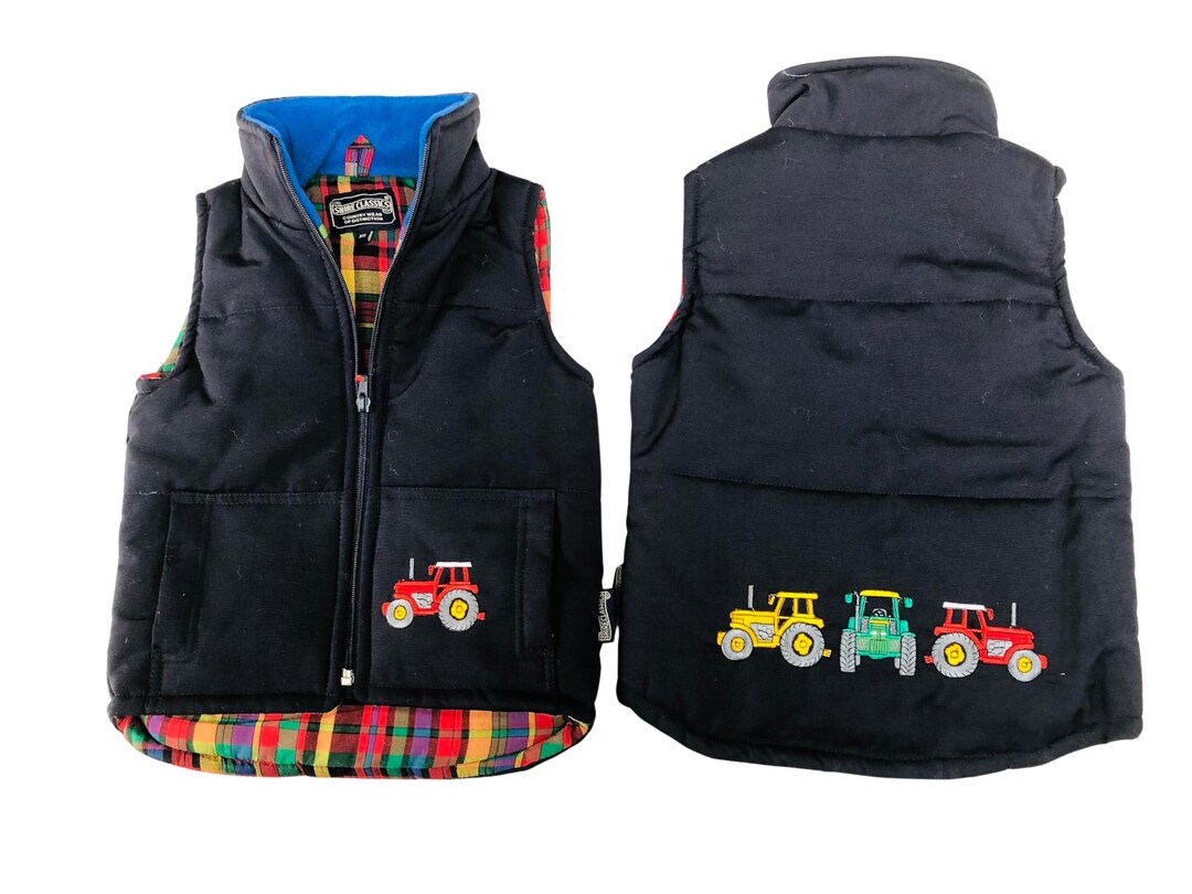 Childrens Tractor Bodywarmer/gilet - Etsy