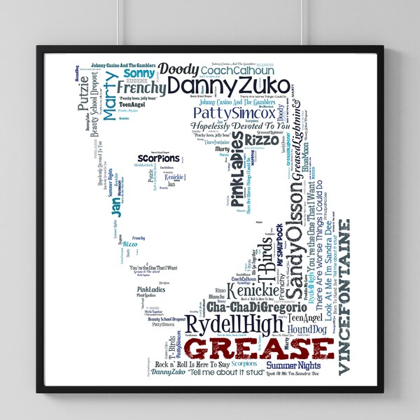 Grease Musical Poster - Etsy