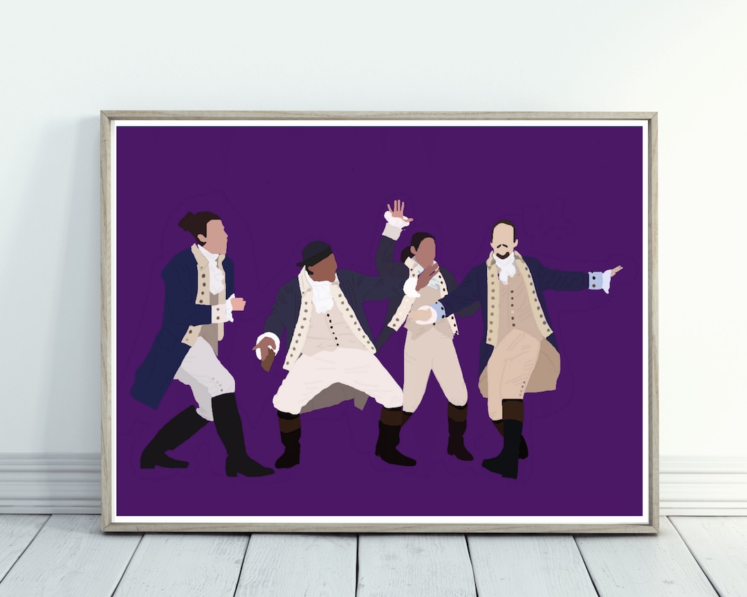 Hamilton Musical, Minimalist Fan Art Poster Print, Music, Home Decor ...