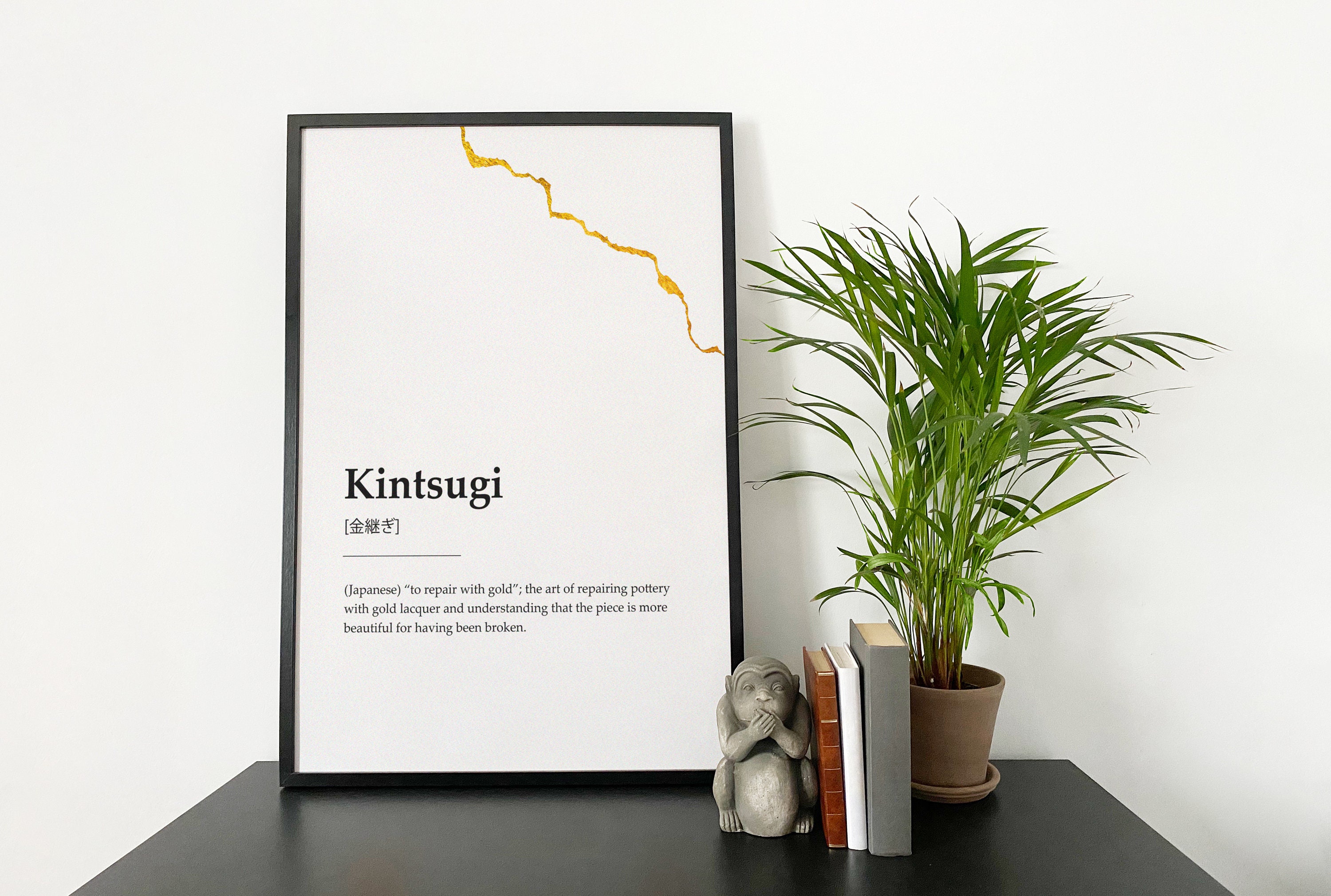 Kintsugi Definition Print Printable Wall ART Quote Print | Etsy