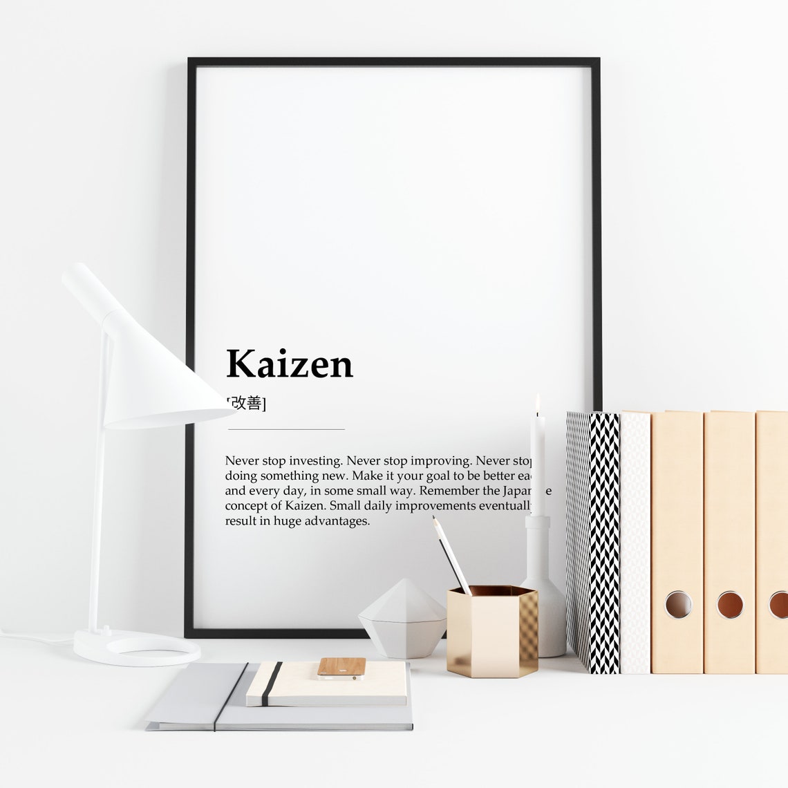 Kaizen Definition Print Printable Wall Art Quote Print Dictionary Print ...