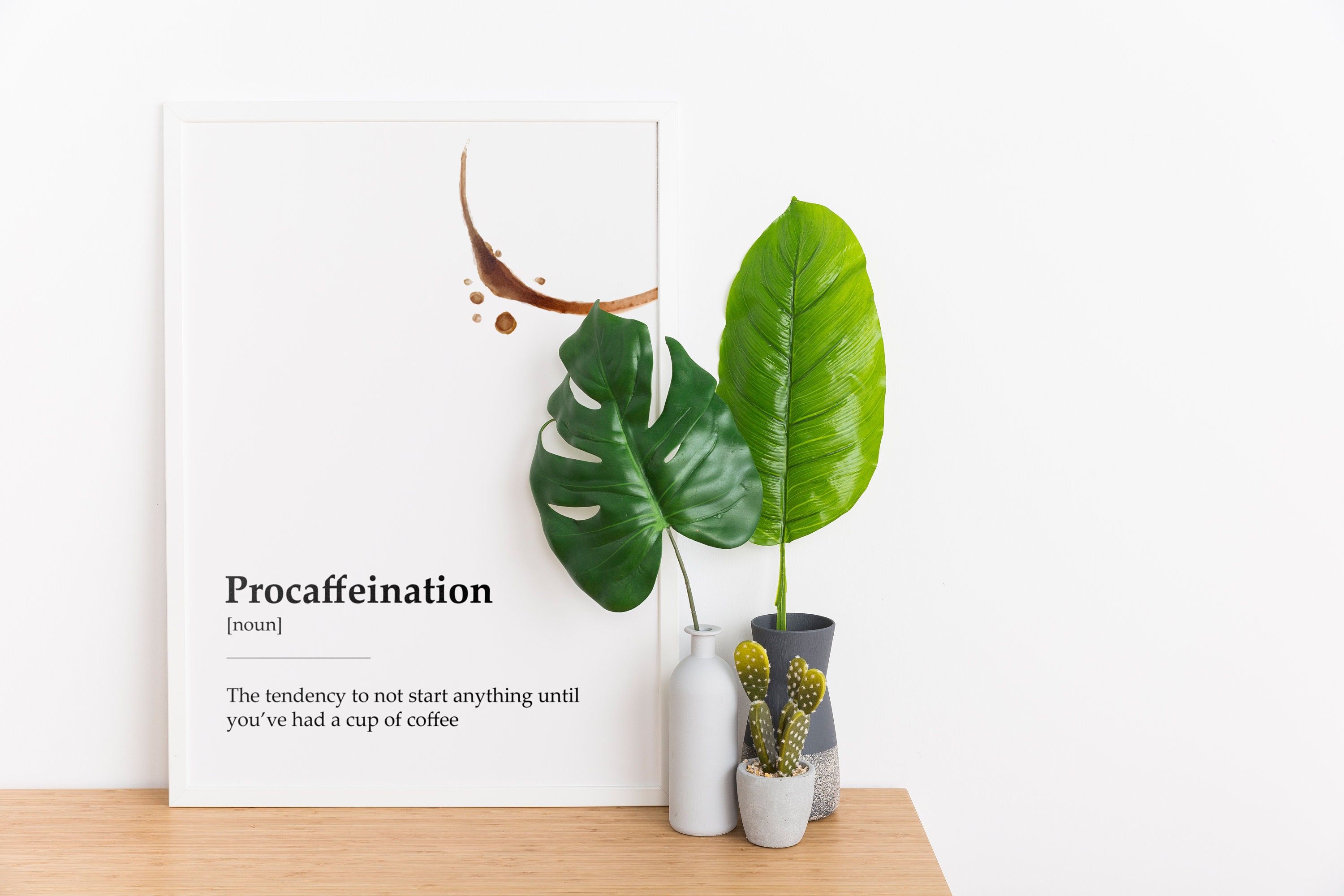 Procaffeination / Procaffeinating Arte de pared imprimible / Coffee Bar ...