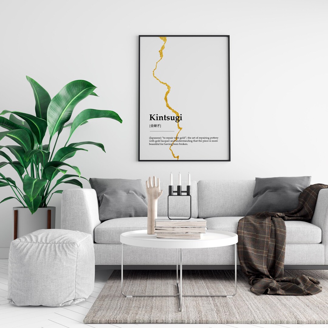Kintsugi Definition Print - Japan Printable Wall ART | Quote Print ...
