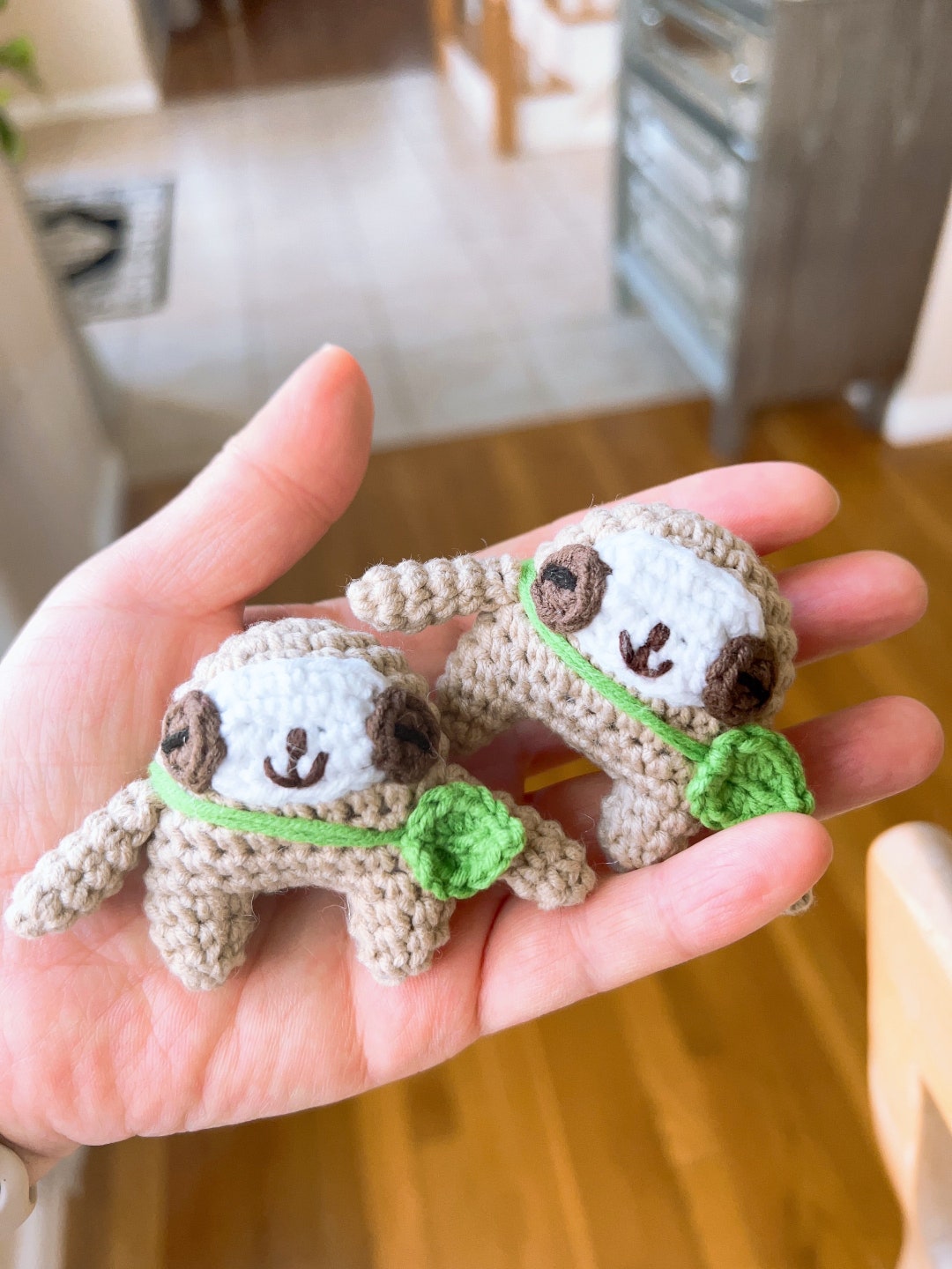Sloth. Sloth Toy. Crochet Sloth. Sloth Keychain.amigurumi Keychain ...