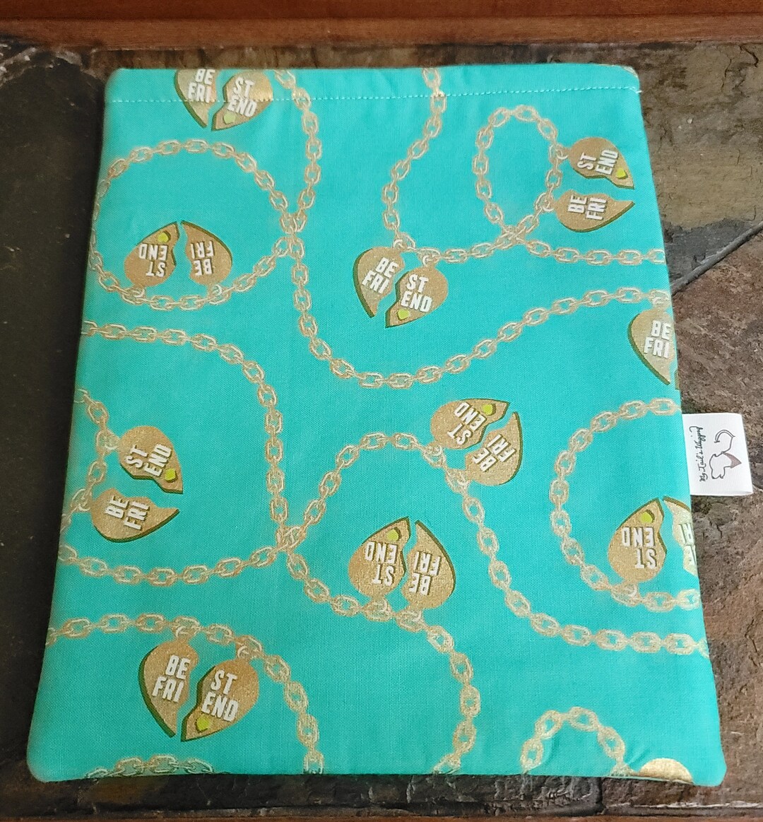 BEST FRIENDS Book Sleeve * Unique & Funky Fabrics * Padded * Fully ...