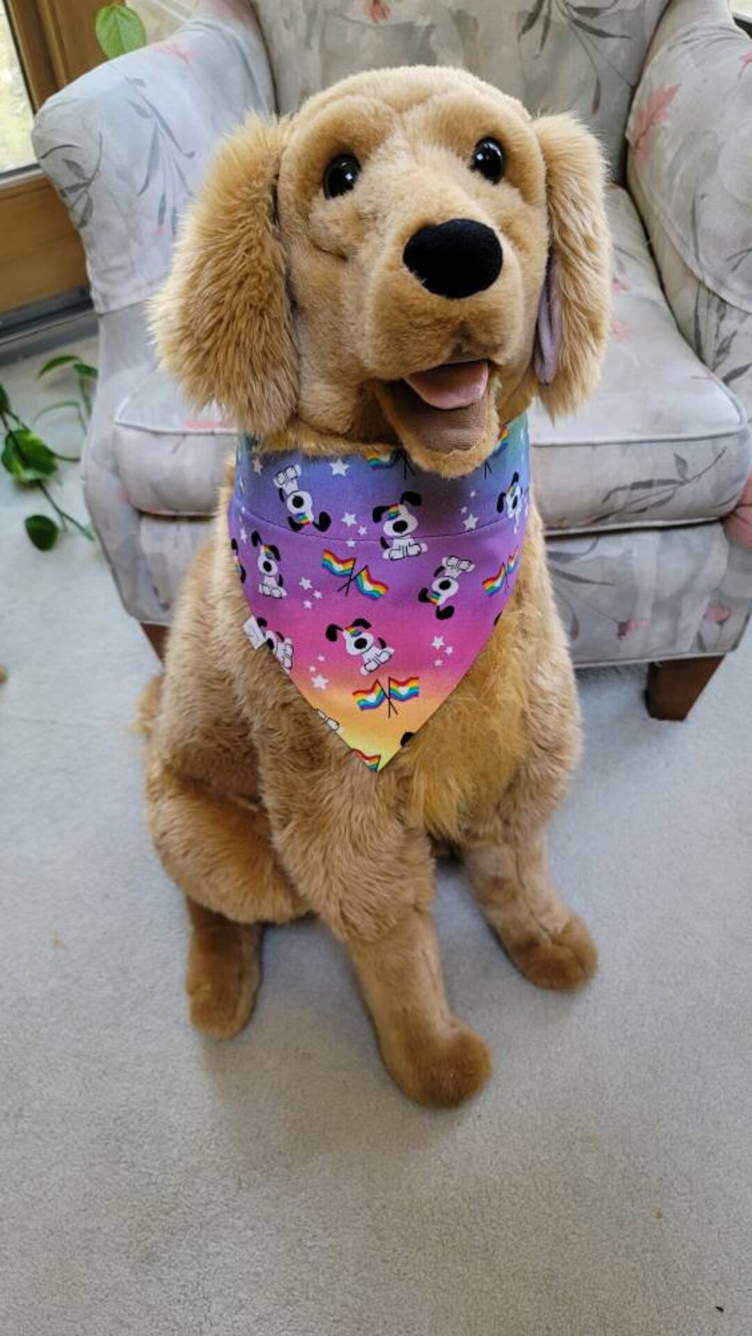 Rainbow PRIDE Dogs* Dog BANDANA * Unique & Funky * Handcrafted * Pet ...