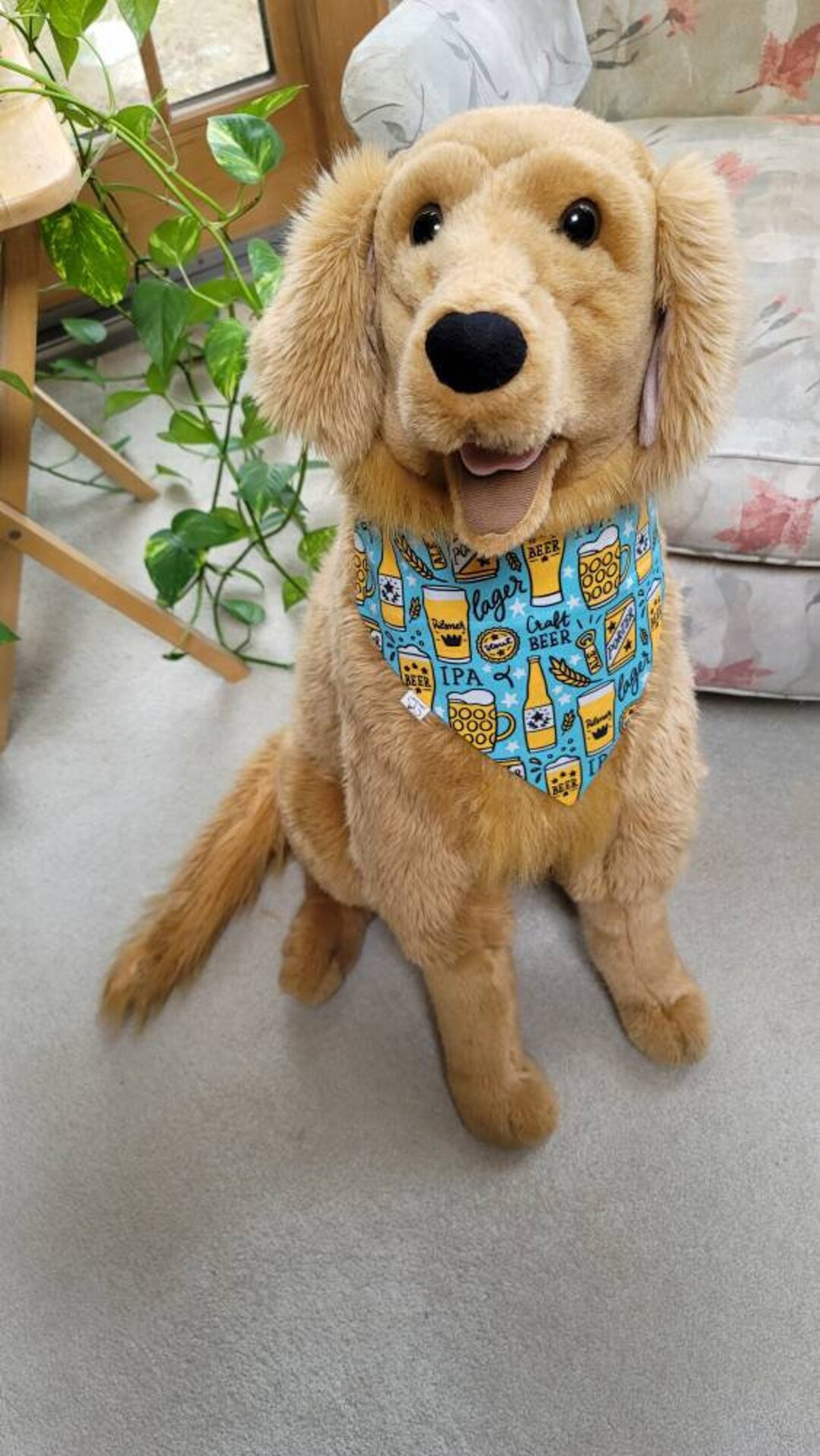 IPA Draft Beer Porter Lager DOG BANDANA * Handcrafted * Pet Friendly ...
