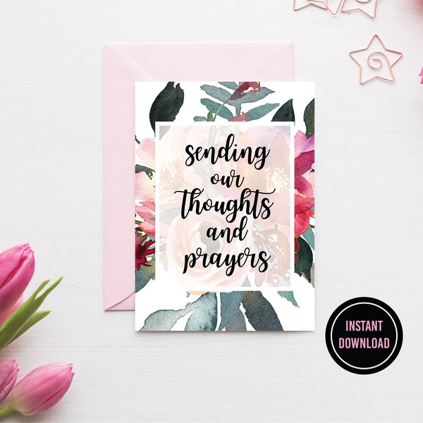In Our Thoughts Card - Etsy
