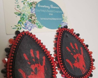 Mmiw Beaded Earrings - Etsy
