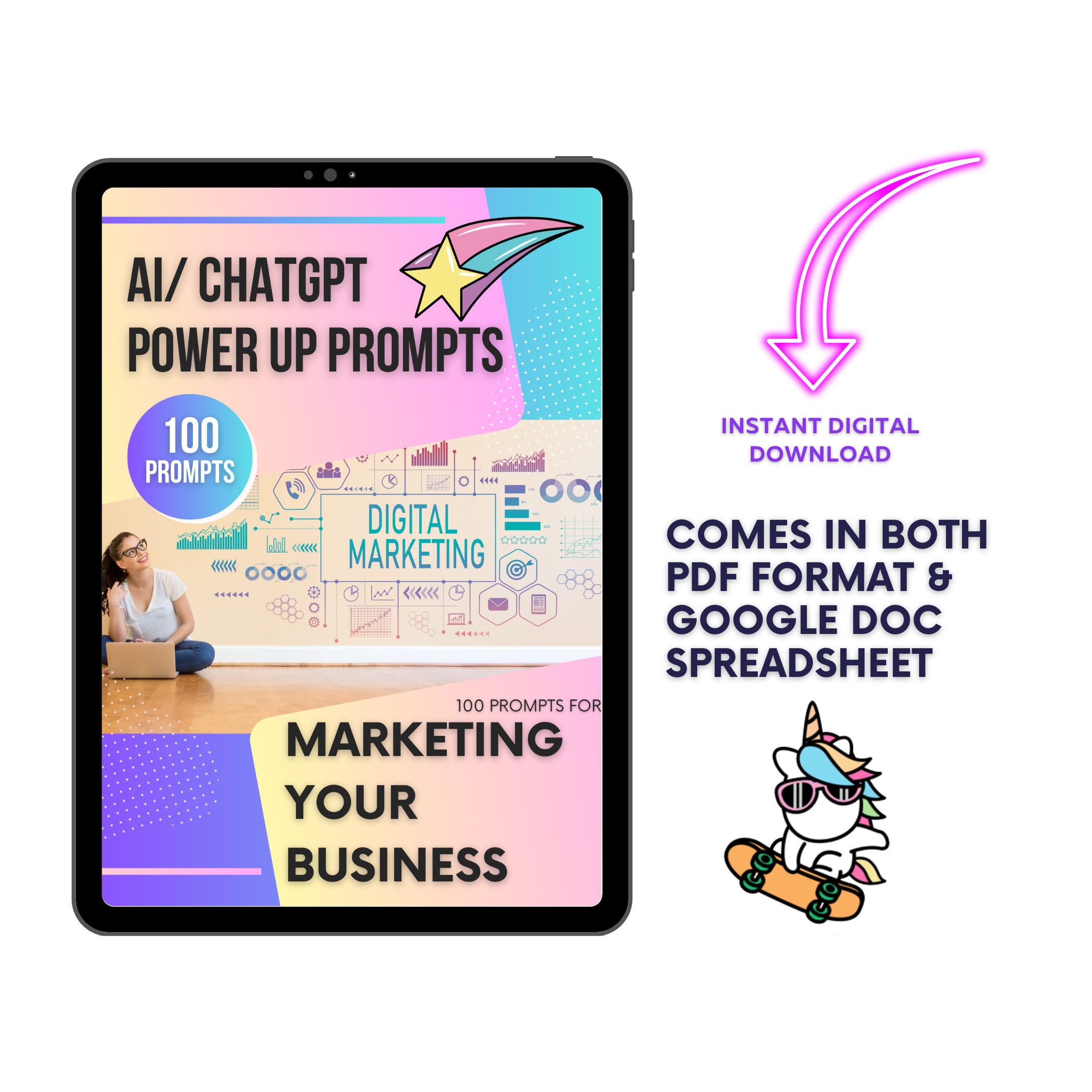 Chatgpt Prompts for Marketing, Chatgpt Power Ups, AI Prompts Chatgpt ...