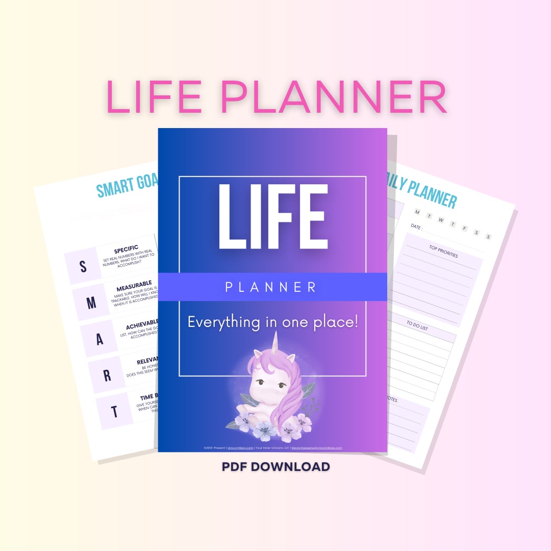 Digital Life Planner, Life Planner Printable, Life Planner Digital ...