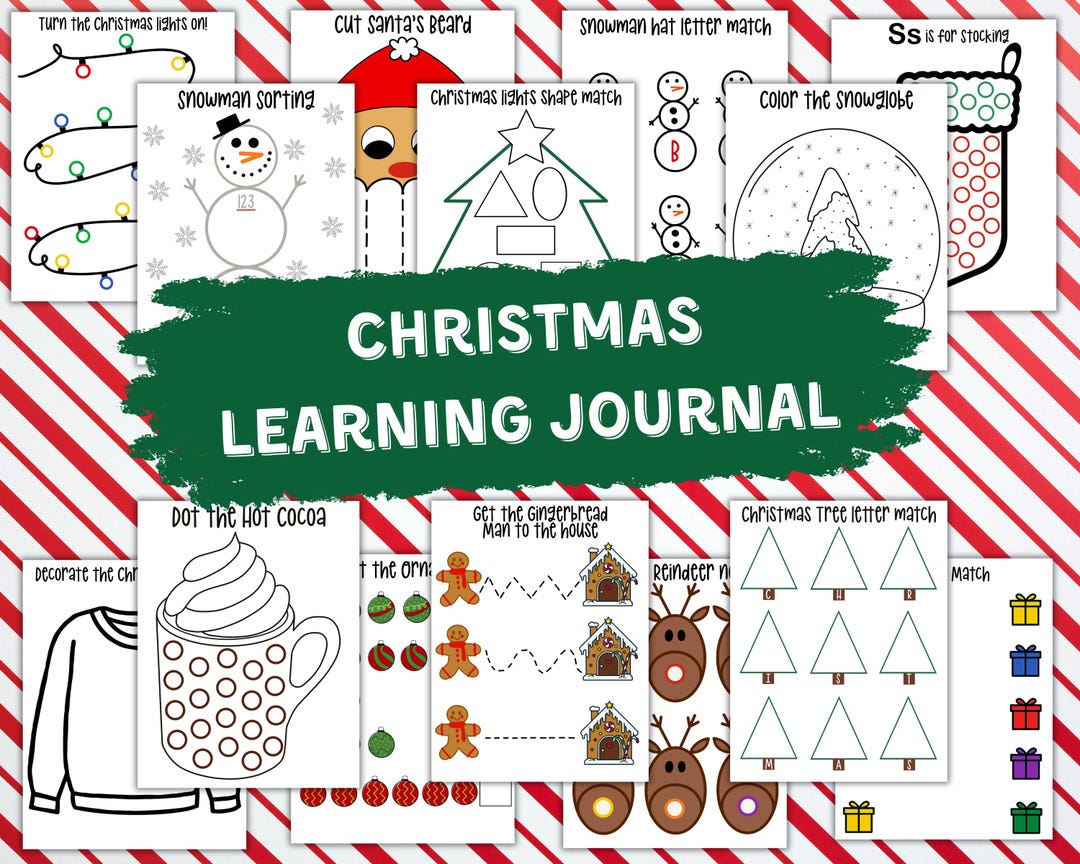 Christmas Learning Journal Printables | Digital Download | Printable ...