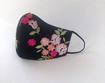 Floral Face Mask - Etsy