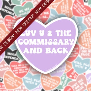 Milso Candy Heart Stickers, Dependa Sticker, Military Wife Gift - Etsy