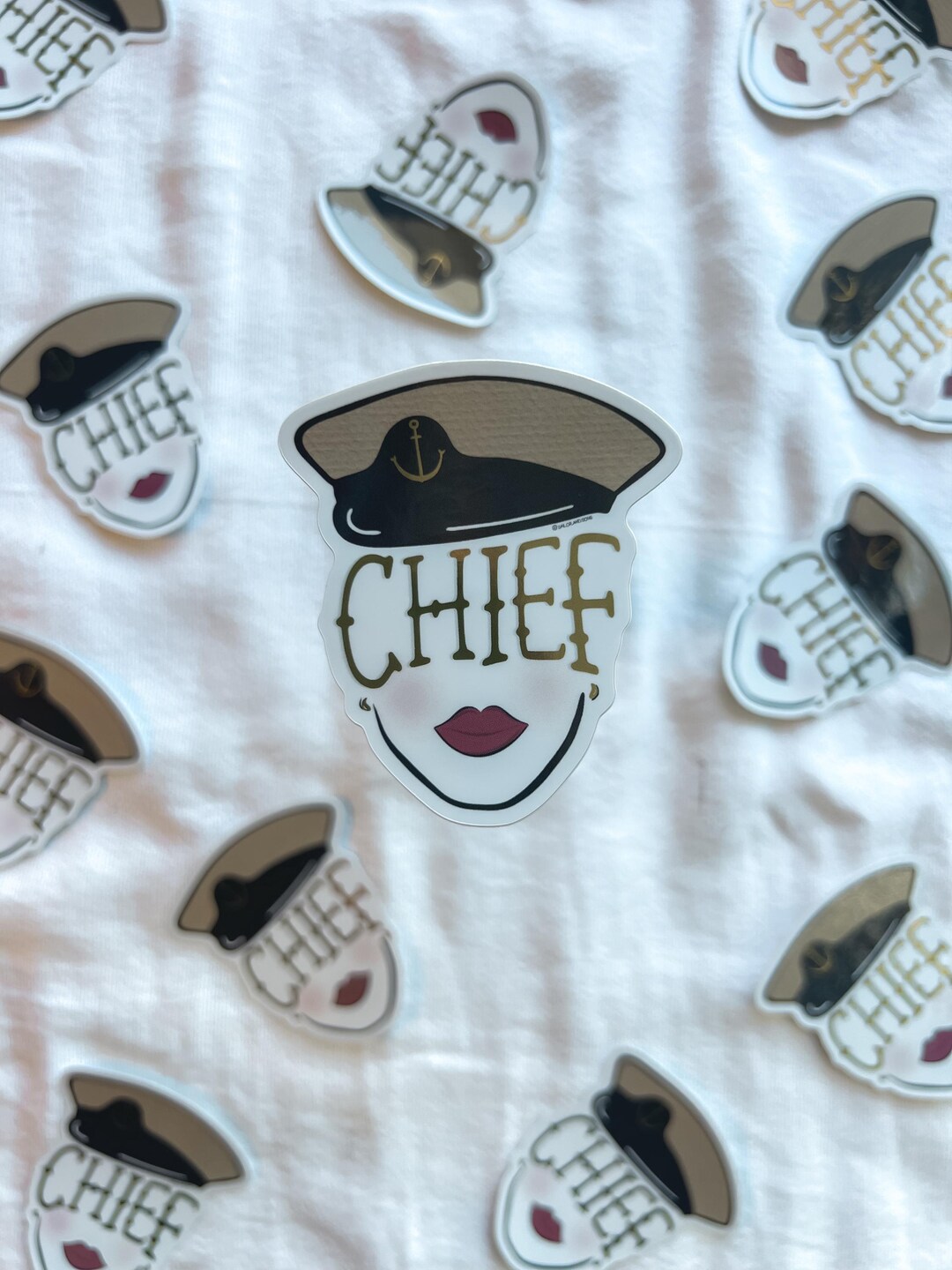 Female Navy Chief Sticker: USN Pride, Goat Locker (3x2 Inch) - Etsy