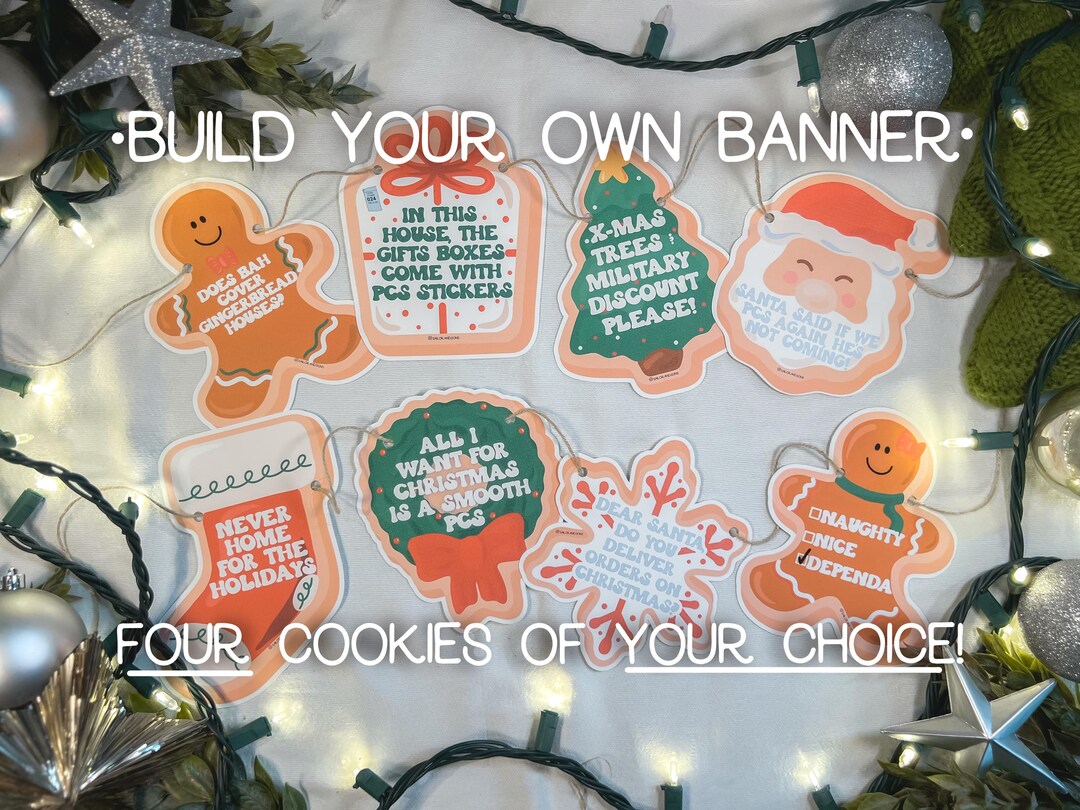 Military Life Christmas Build Your Own Banner- Dependa Sticker ...