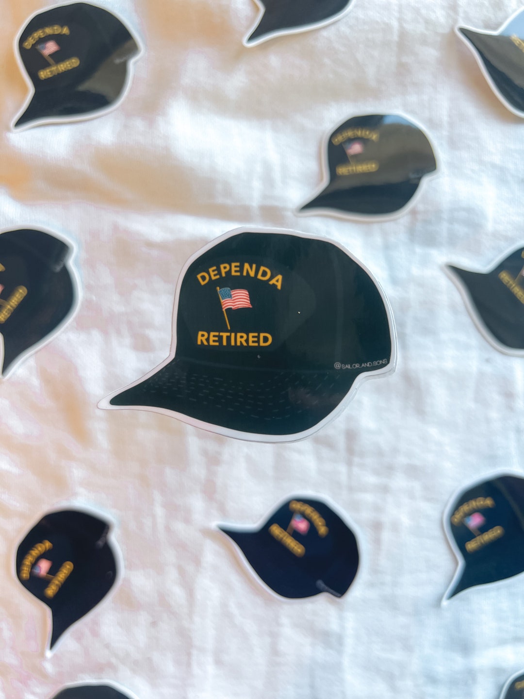 Dependa Retired Hat Sticker | Dependa Sticker | Dependapotomus ...
