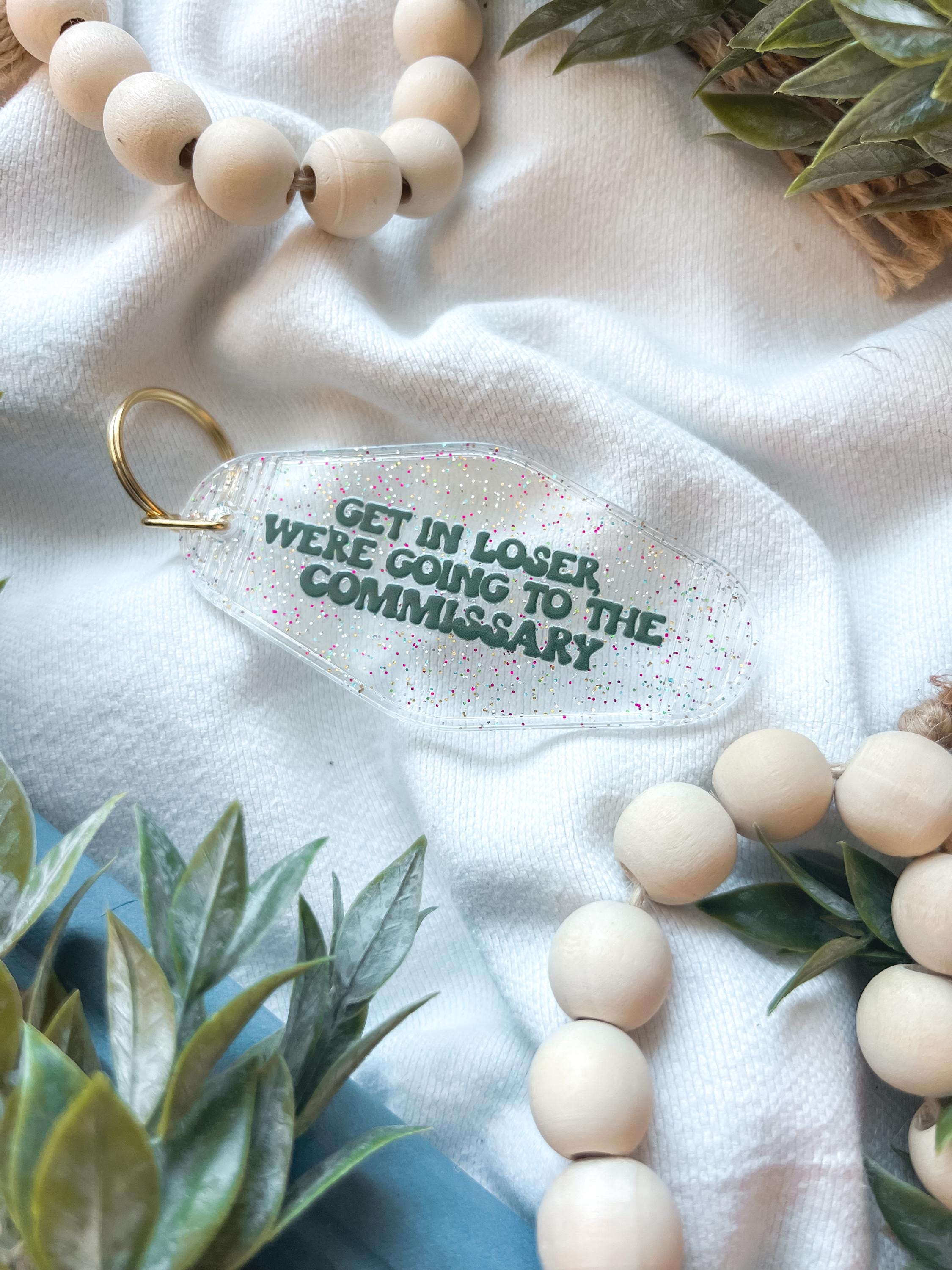 Commissary Keychain: Military Spouse Gift - Get in Loser #taxfree - Etsy