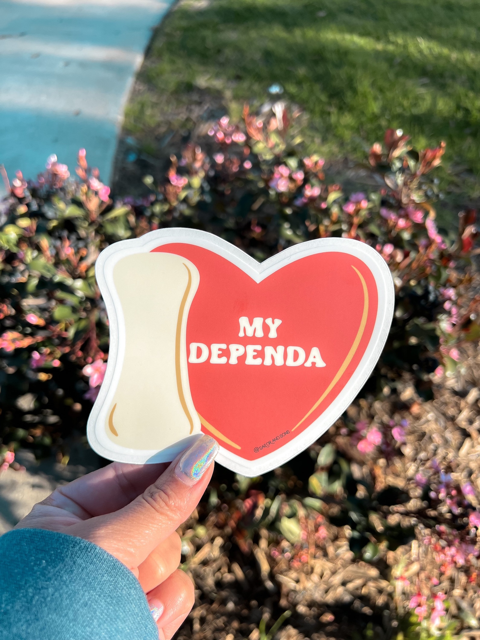 I Heart My Dependa Car Sticker - Military Wife Gift (5x4 Inches) - Etsy