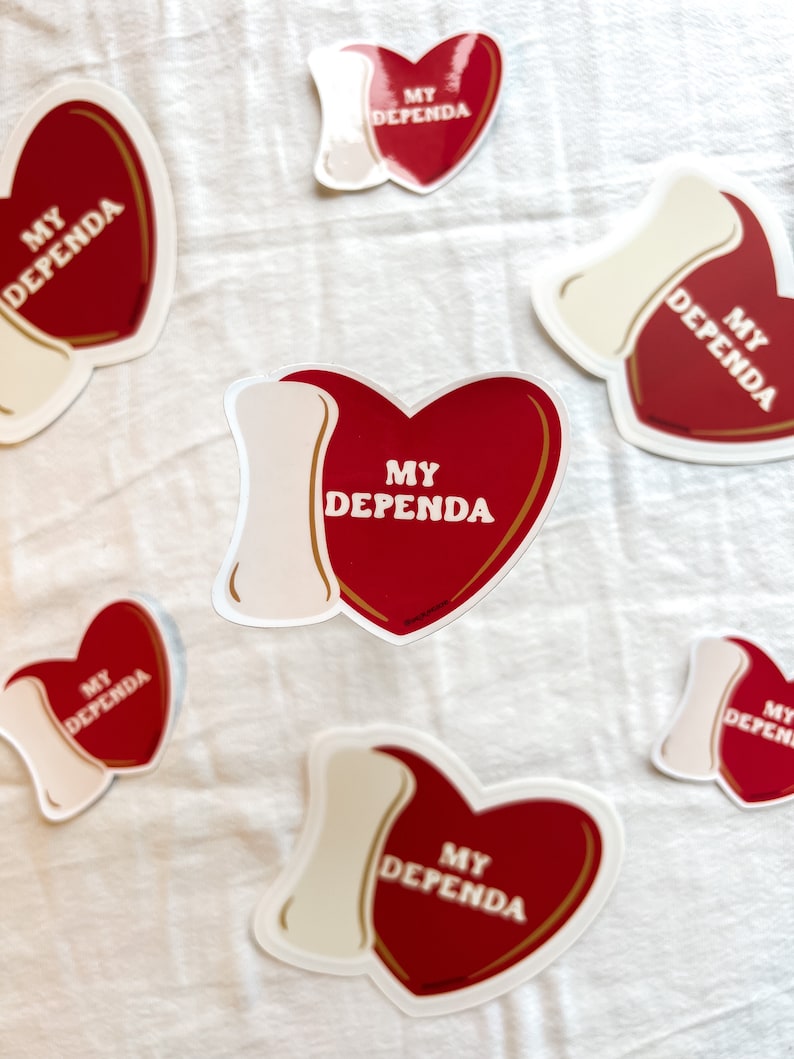 I Heart My Dependa Car Sticker - Military Wife Gift (5x4 Inches) - Etsy