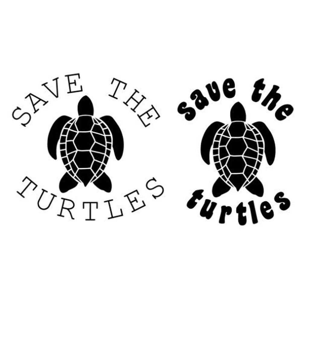 Save the Turtles Decal | Save the Turtles Sticker - Etsy