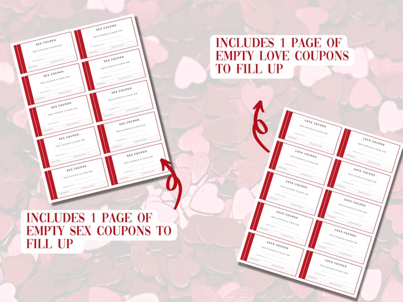 Printable Love Coupons for Him Naughty Coupons Sex Coupons - Etsy