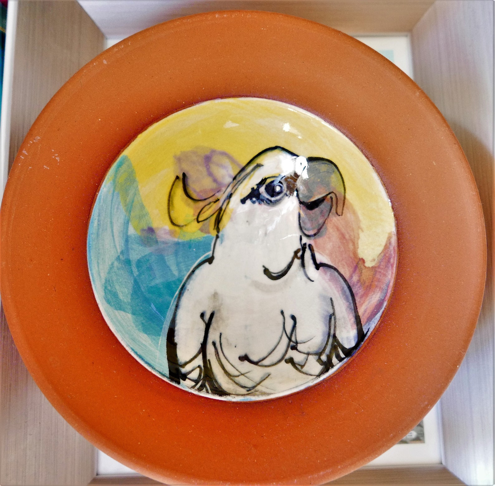 Vintage WENDY BINKS Australian Pottery Bowl, Featuring a Cockatoo Bird ...
