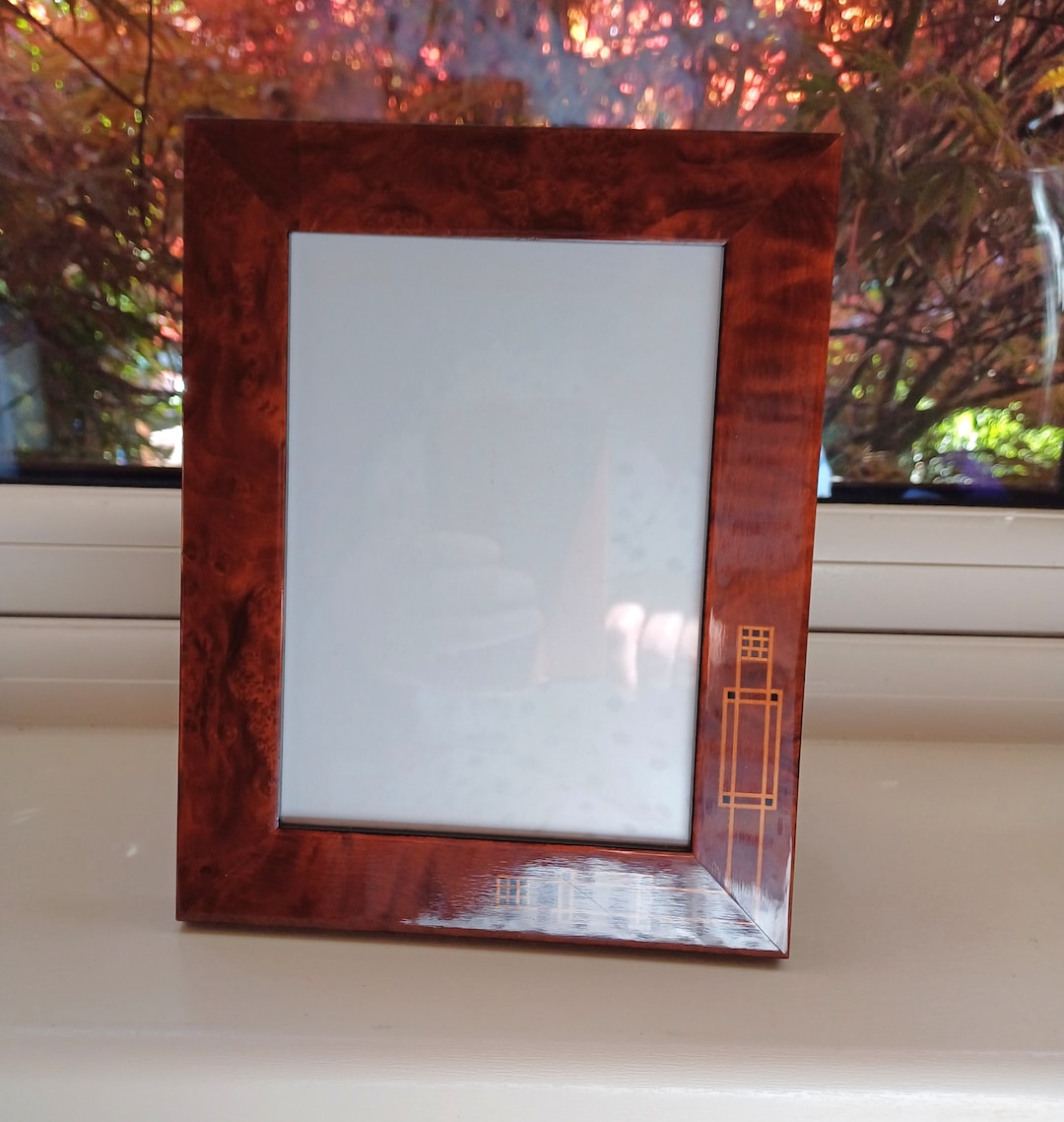 Charles Rennie Mackintosh 5 X 7 Inch Large Wooden Photo Frame With CRM ...