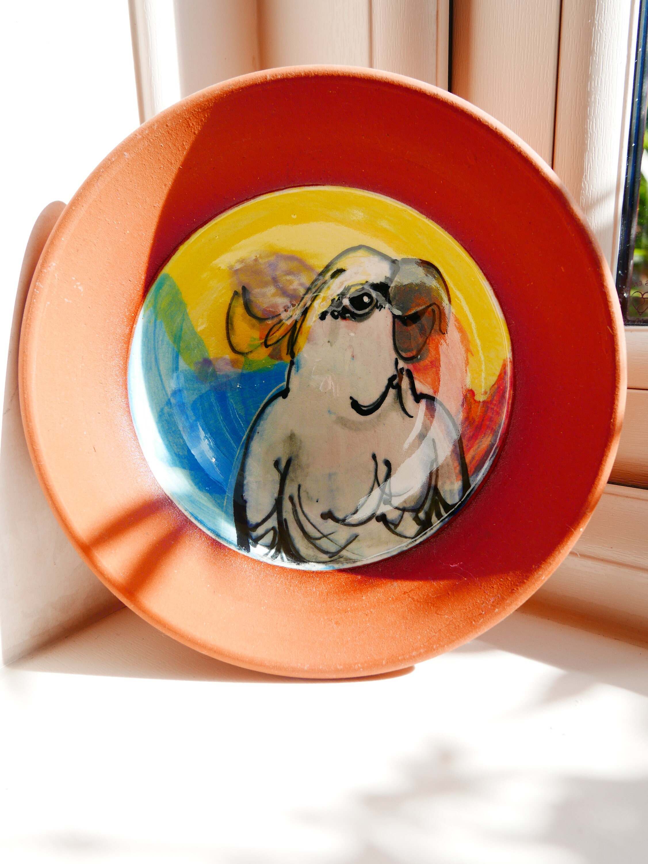 Vintage WENDY BINKS Australian Pottery Bowl, Featuring a Cockatoo Bird ...
