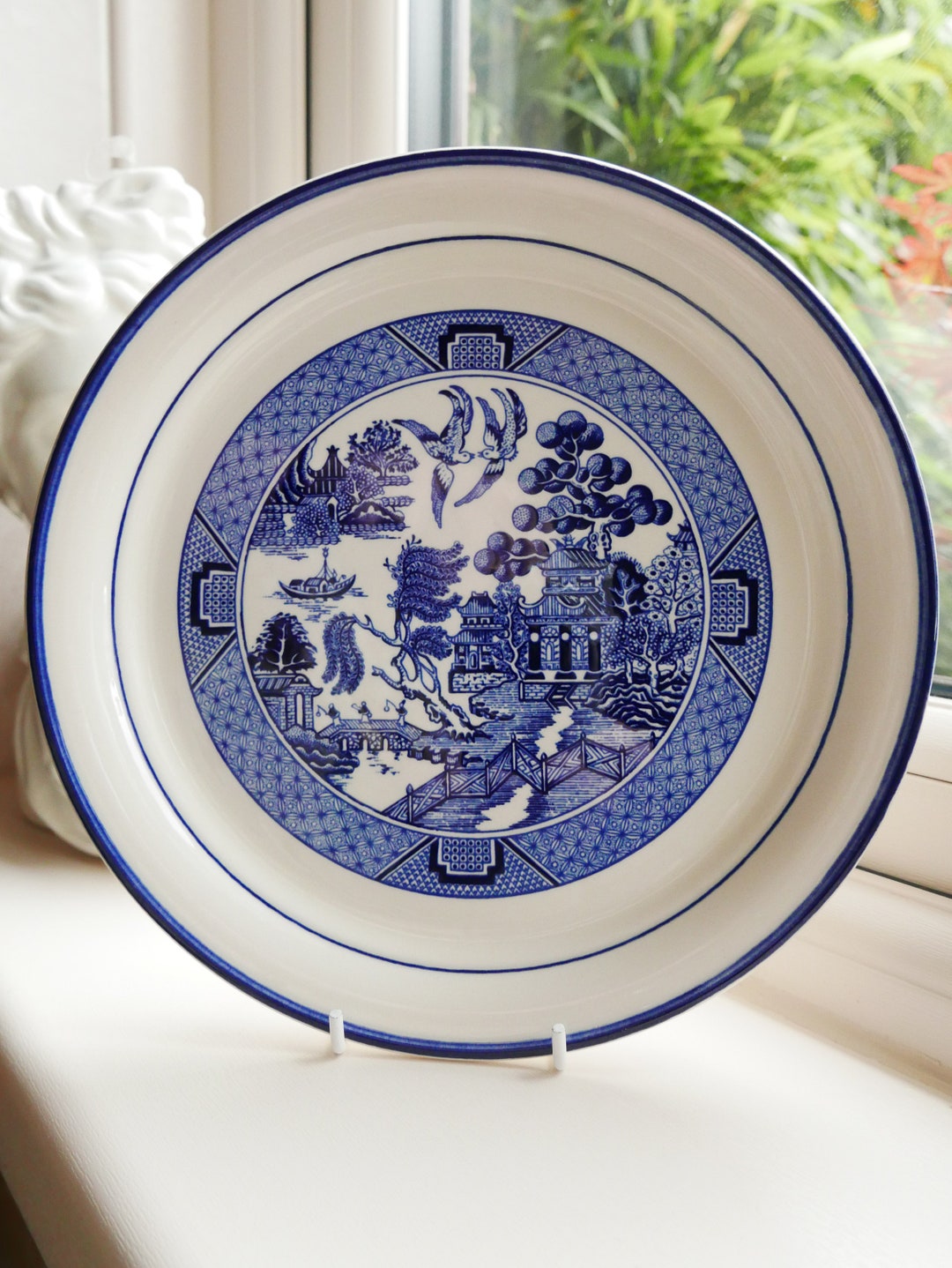 Vintage Arklow Pottery Plate, Irish Willow Pattern (9 Inch) - Etsy