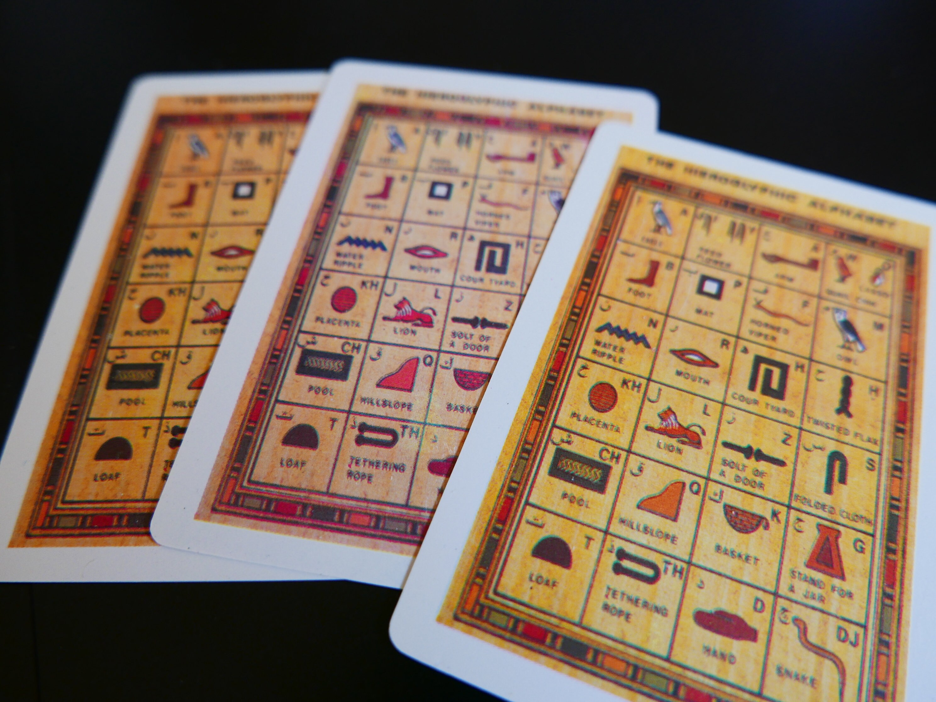 Vintage 2 Pack of Egyptian Playing Cards Boxed Complete. - Etsy UK