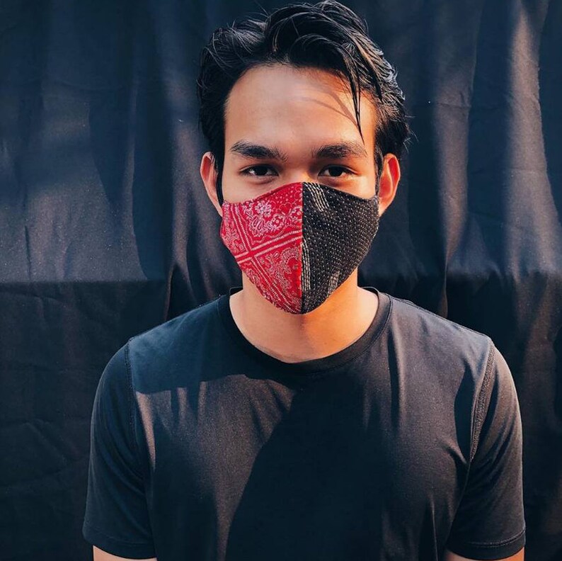 Cotton Face Mask Fabric Mask on Etsy Only unique Design - Etsy