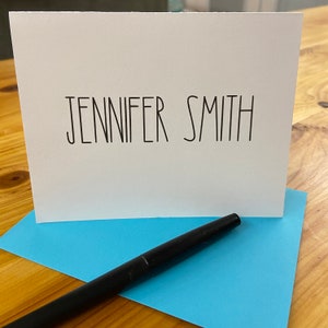 10 Farmhouse Rae Dunn Inspired Personalized Notecards & Envelopes ...