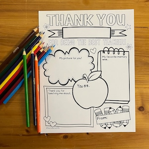 Teacher Appreciation Week Gift - Printable - Thank You Teacher Gift ...
