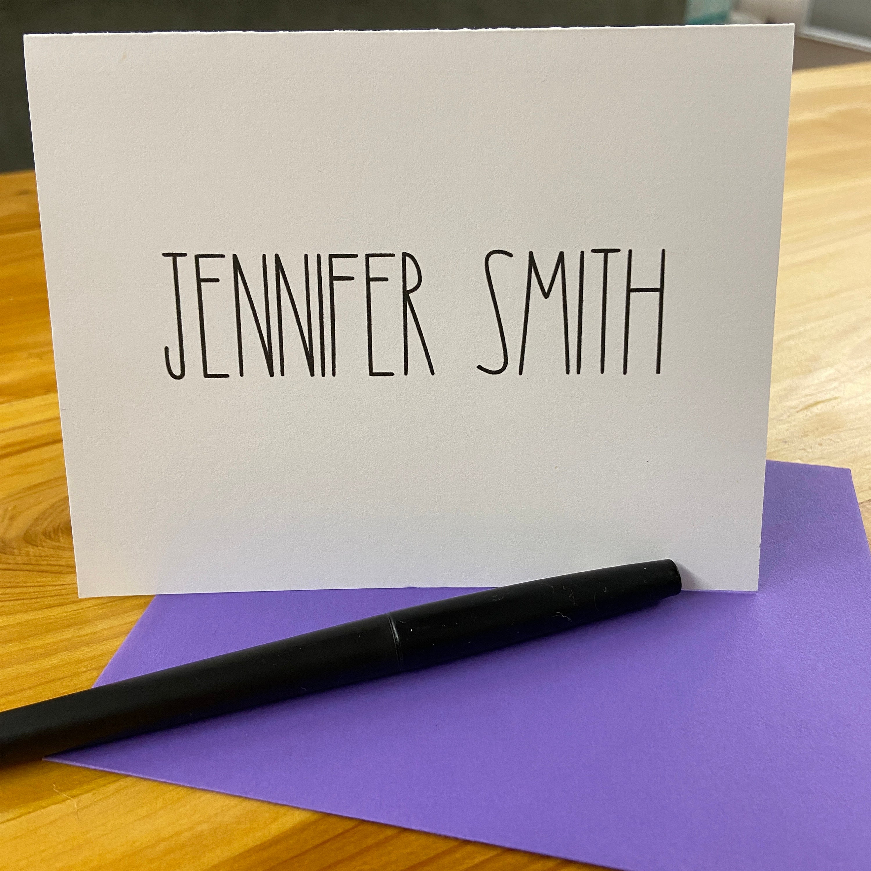 10 Farmhouse Rae Dunn Inspired Personalized Notecards & | Etsy