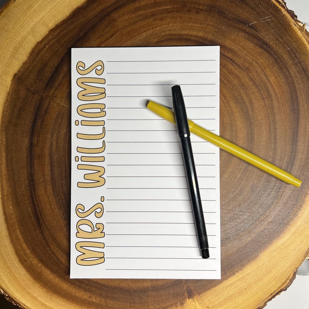 Personalized Gold To-do List Notepad: Custom Stationery Gift - Etsy