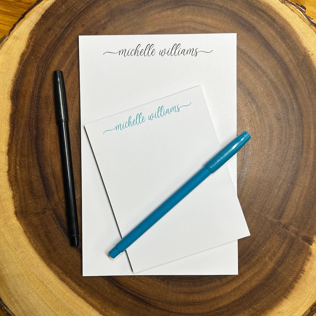 Personalized Notepad Set: Custom Stationery, Monogrammed Gift - Etsy