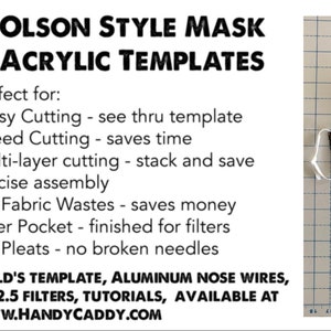 DIY Olson Mask Template to Make Masks in Bulk - Etsy